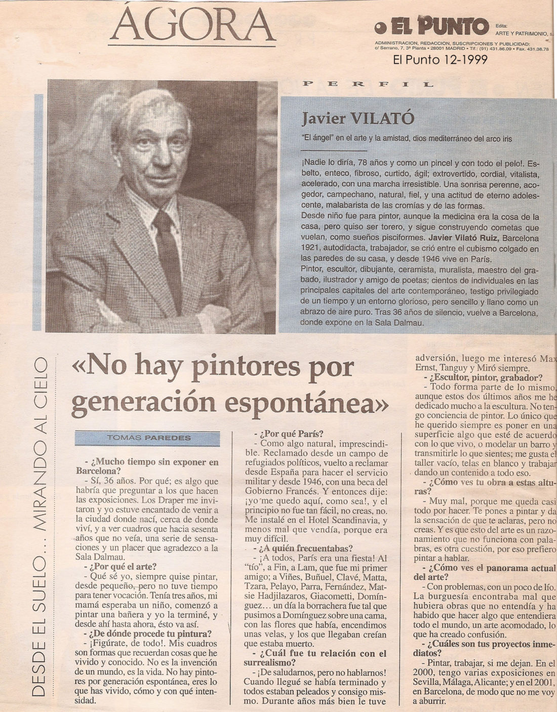 Exposición de Javier Vilató | Galería de arte en Barcelona Dalmau